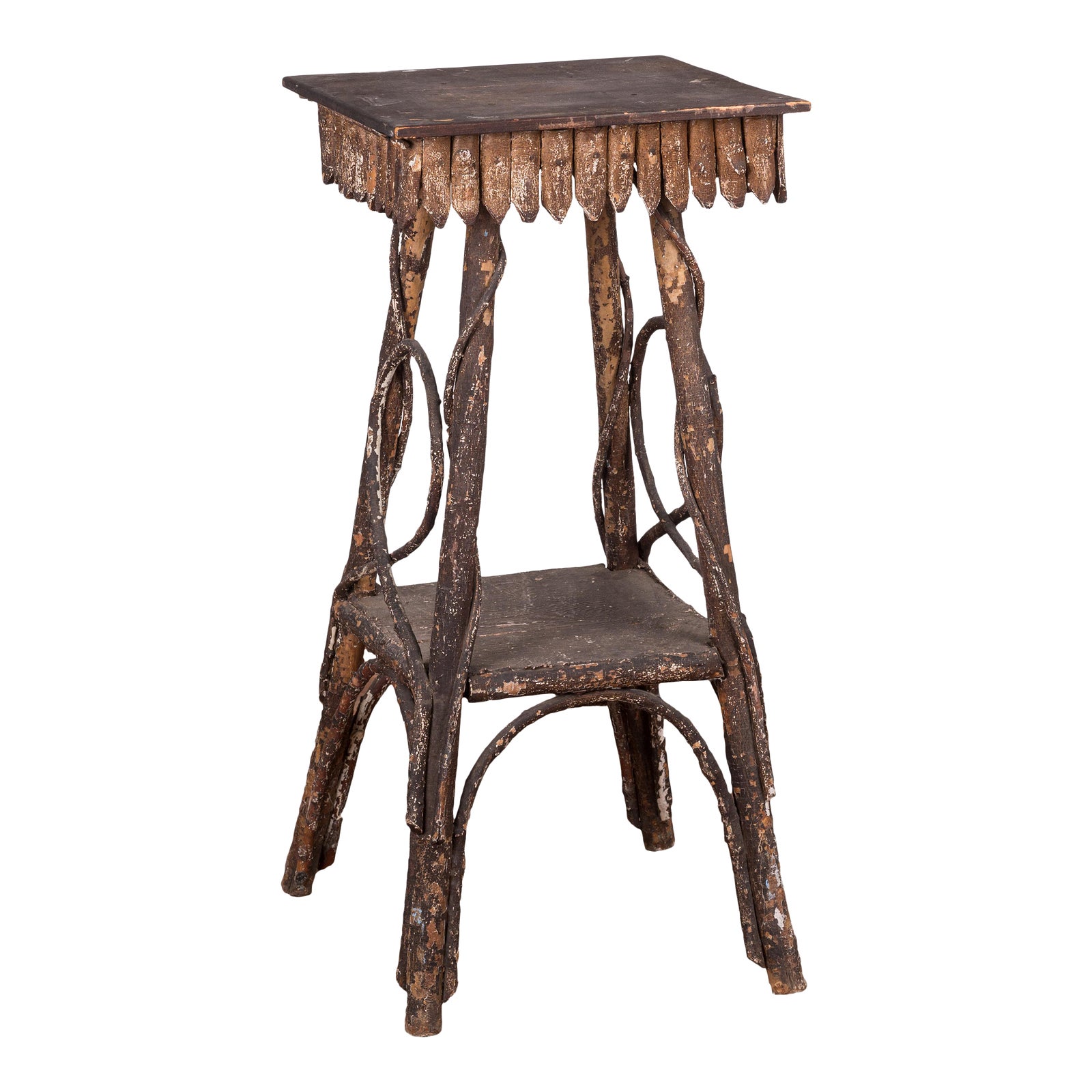 Adirondack Folk Art Twig Stand, C.1920s | Chairish