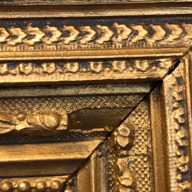 Victorian Gold Frame With Floral Design | Chairish