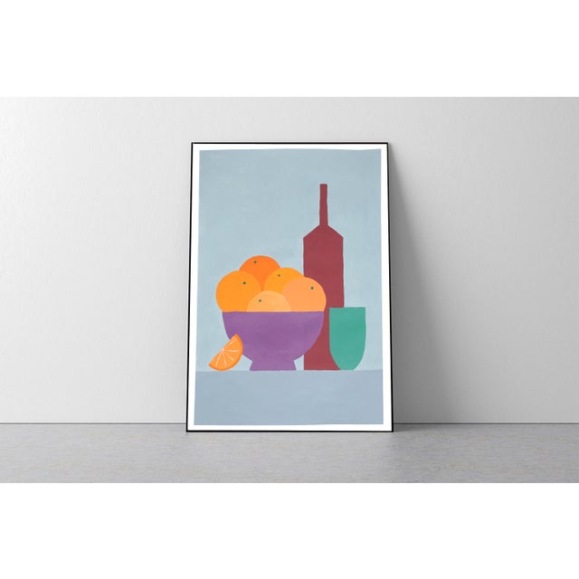 2023, Modern Realist Still Life Painting of "Still Life Orange Bowl ...