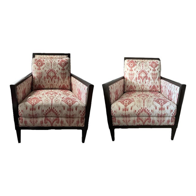 Ethan Allen Custom Petra Accent Chairs - Set of 2 | Chairish
