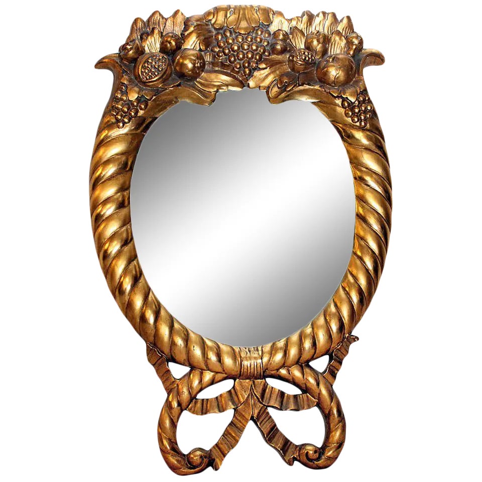 19th Century Giltwood American Empire Mirror | Chairish