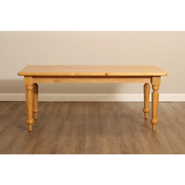 Farmhouse Style Solid Maple Dining Table | Chairish