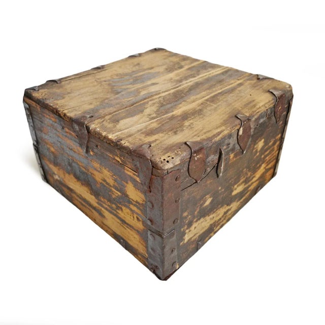 Antique Chinese Wood Rice Box | Chairish