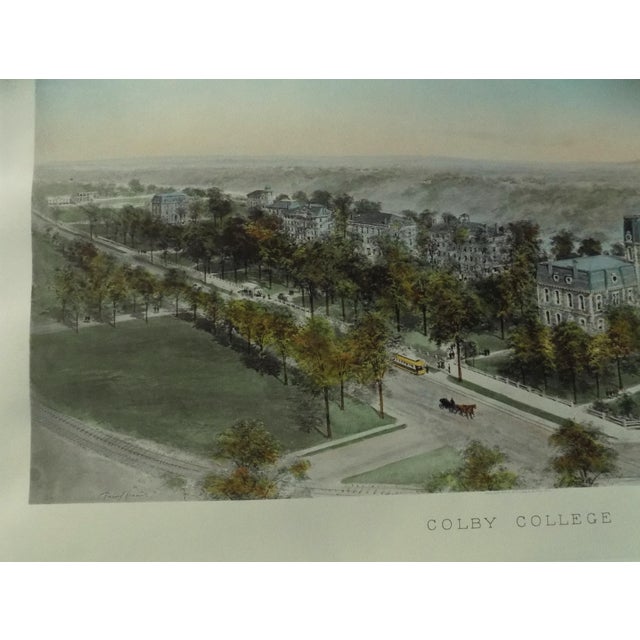 Early 20th Century Antique Colby College Print | Chairish
