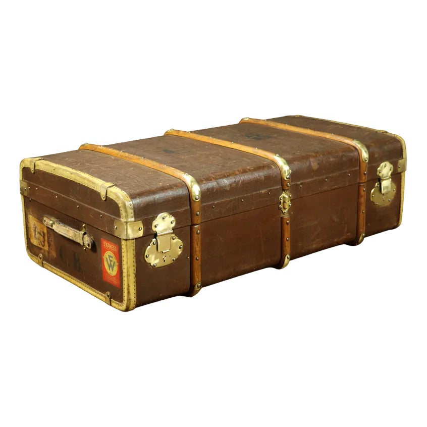 Curved Cabin Trunk from Locher | Chairish