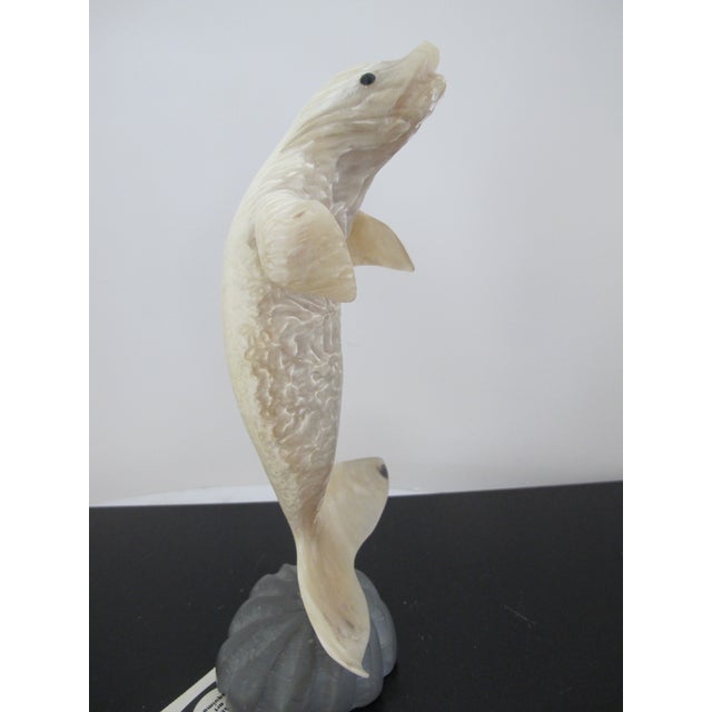 Bert Kimiksana Canada Inuit Tuktoyaktu Beluga Whale Antler Bone ...