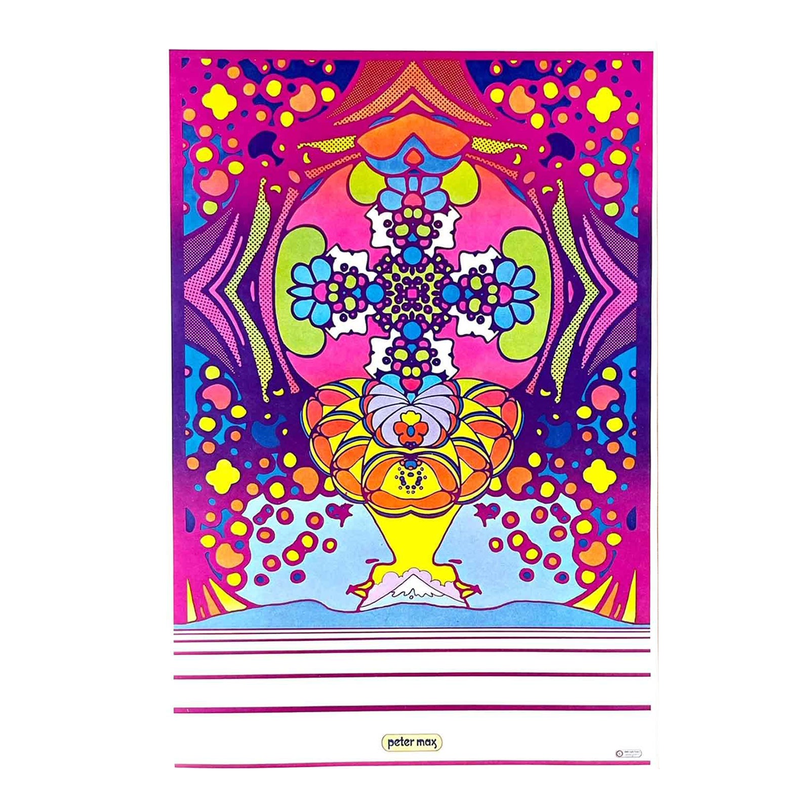 Peter Max Pop Art Poster 16, 2000 Lights Years 1970 | Chairish