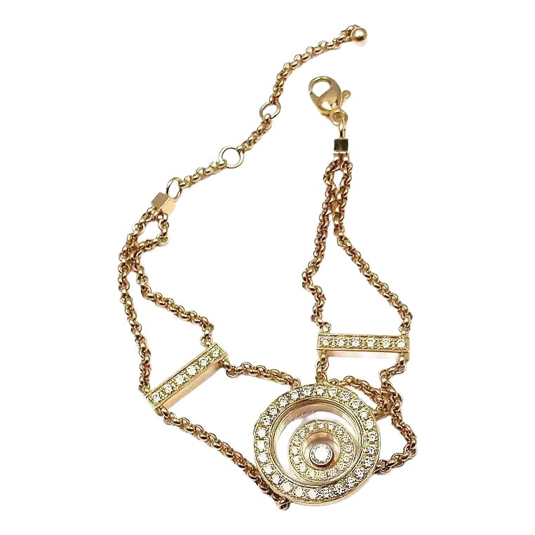 Chopard Happy Spirit Diamond Yellow Gold Bracelet | Chairish