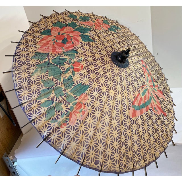 Vintage 1936 Worlds Fair Dallas Texas Japanese Parasol | Chairish