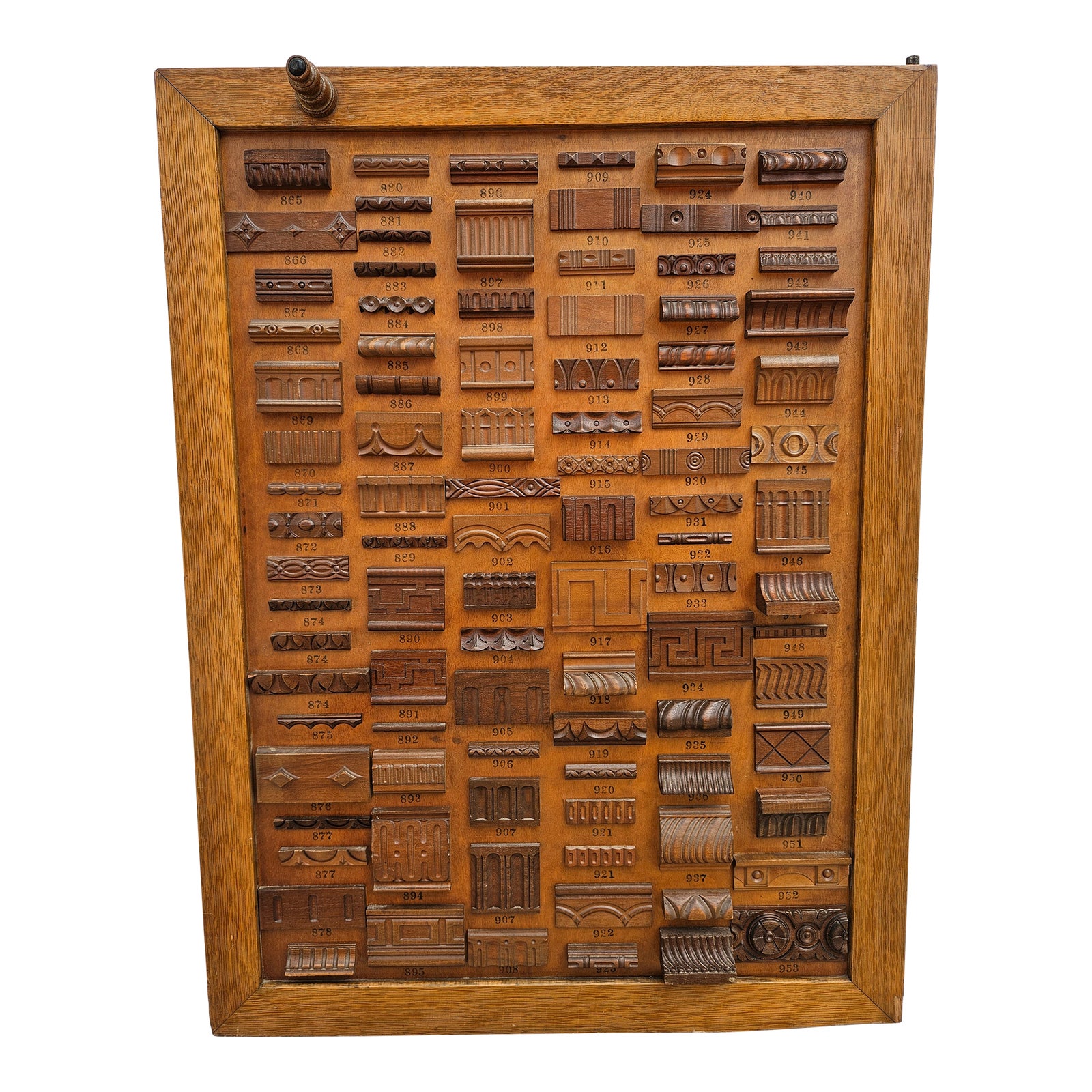 Mercantile Architectural Wood Molding Trim Display (Panel B) | Chairish