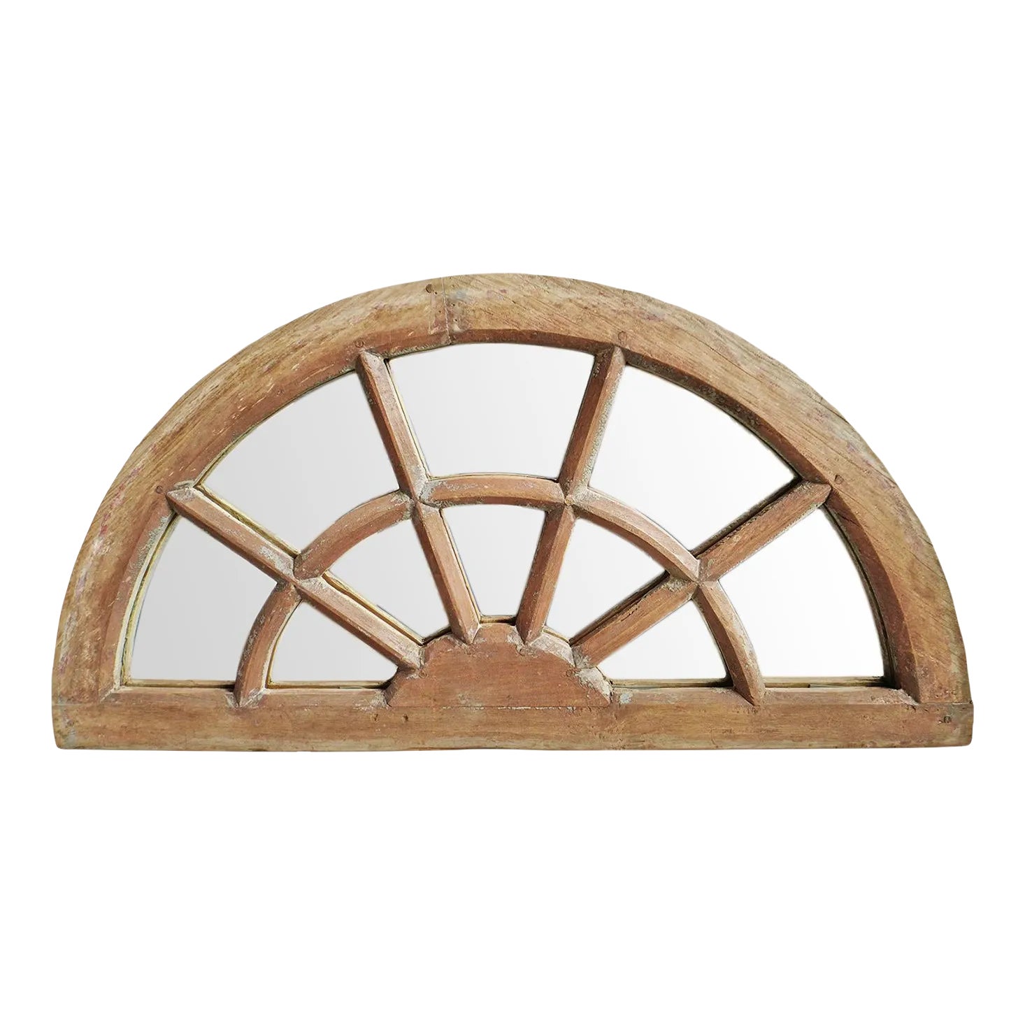 Early 20th Century Window Transom Arch Mirror | Chairish