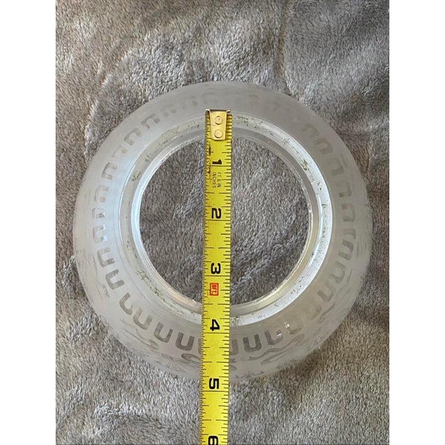 Antique Fleur De Lis & Wheat Wreath Gas Frosted Etched Glass Shade ...