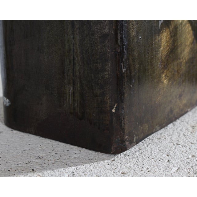 Robert Beaven Cubist Style Metal Sculpture of an Elephant | Chairish