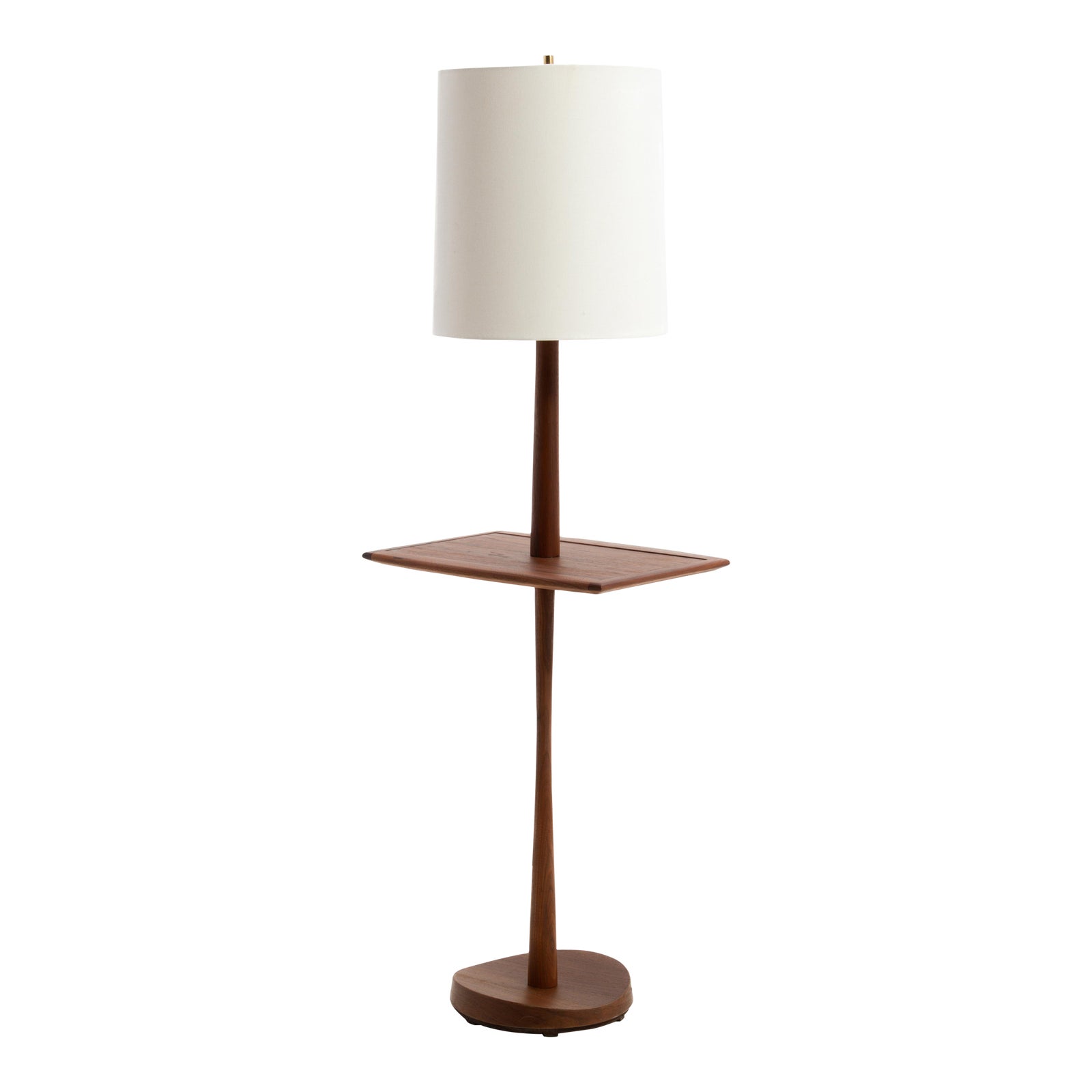 Laurel Lamp Manufacturing Company Mid Century Teak Table Shelf Floor ...