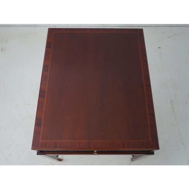 Baker Historic Charleston 1 Drawer Mahogany End Table | Chairish