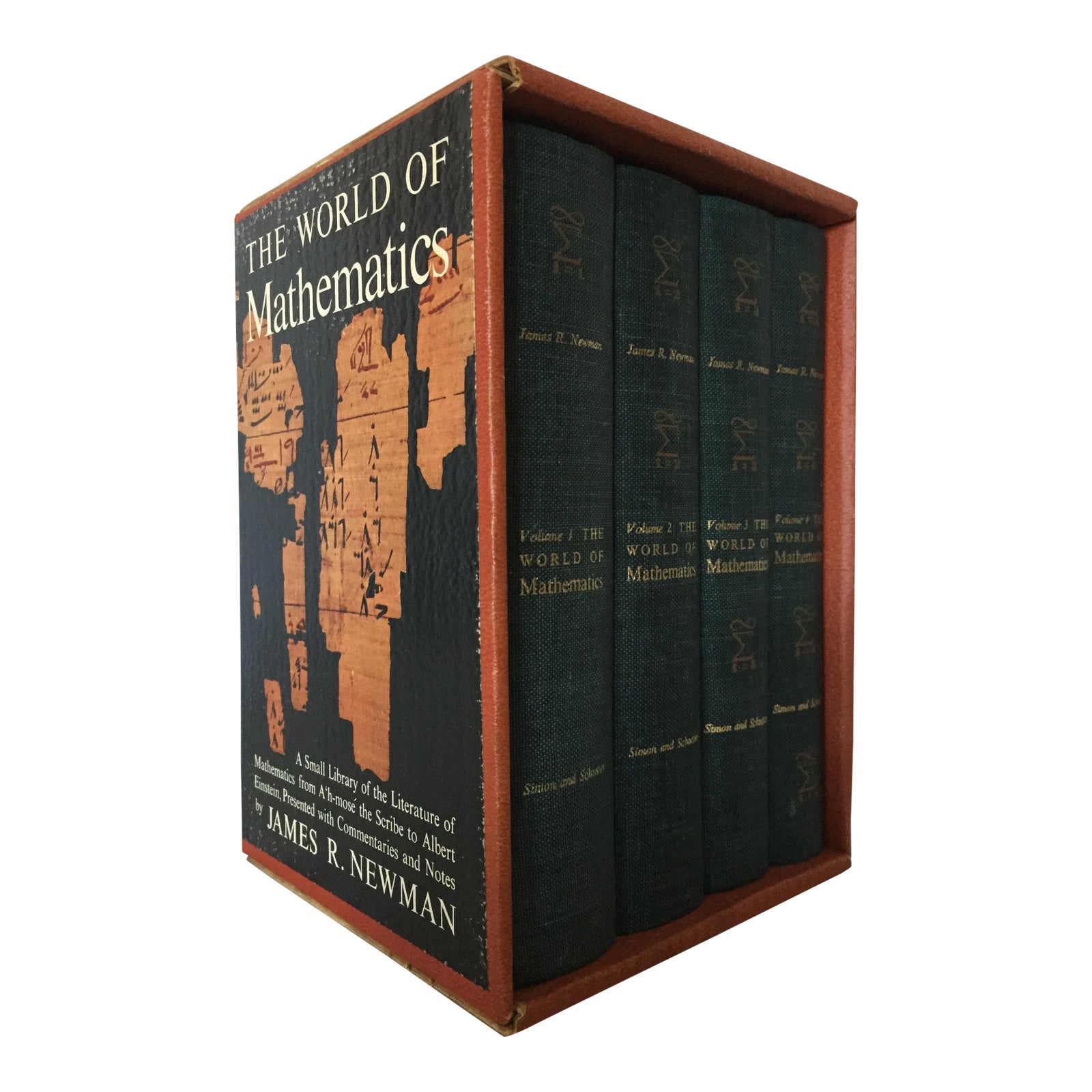 Mid 20th Century Book Box Set, "The World of Mathematics" - 4 Pieces ...