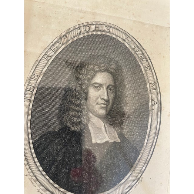 18th Century Engraving of Rev. John Howe | Chairish