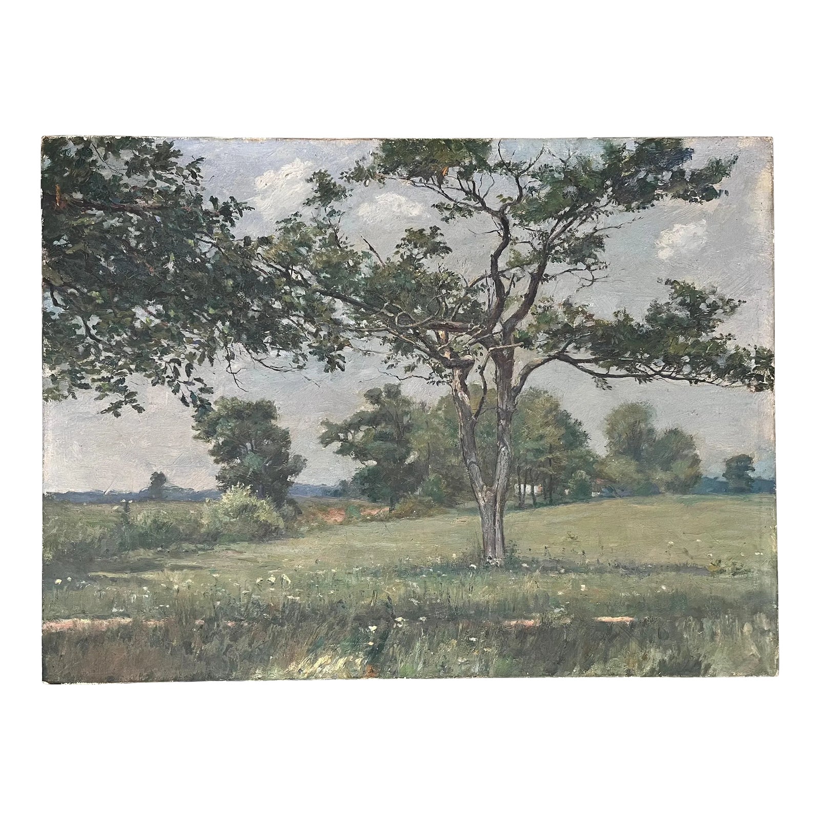 Wells Moses Sawyer (American 1863 - 1960) Oil Painting on Canvas of a ...