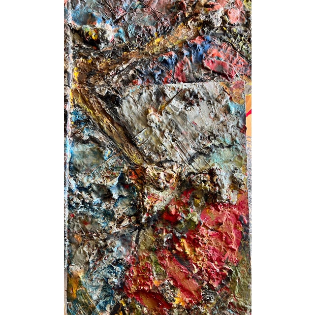Michael David, Large Michael David Abstract Expressionist Encaustic ...