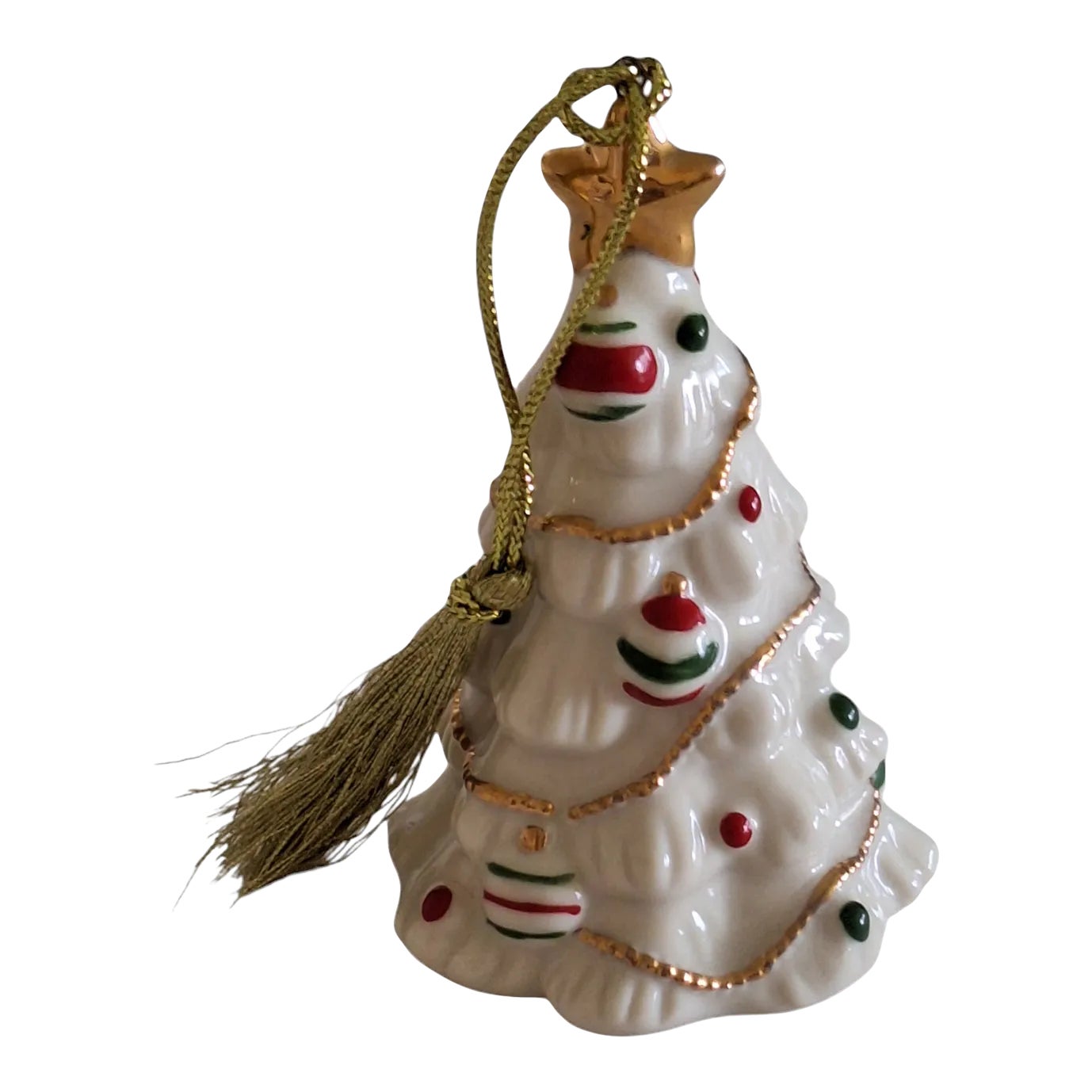 Circa 2010s Lenox Porcelain Christmas Tree Holiday Ornament With 24k ...