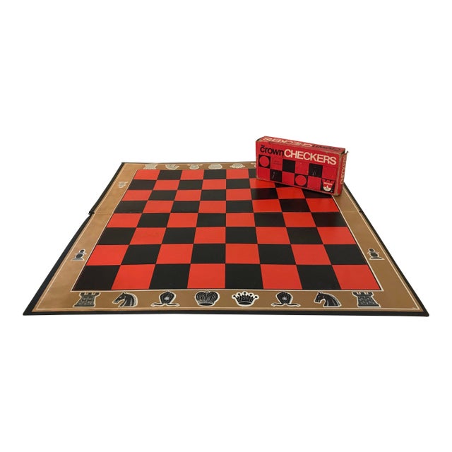 Vintage Checker Set | Chairish