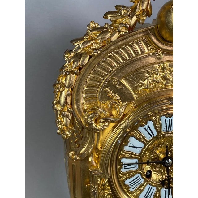 Antique French Louis XVI Bronze Table/Chimney Clock by F. Barbedienne ...