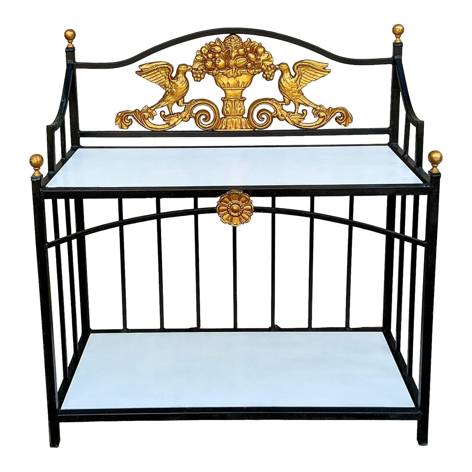 Italian Neo-Classical Style Cast Aluminum Console Table / Server ...