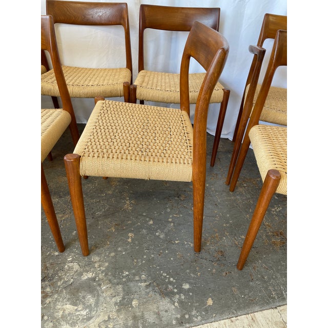 Mid 20th Century Style of Niels Moller Teak Dining Chairs Model 77 & 57 ...