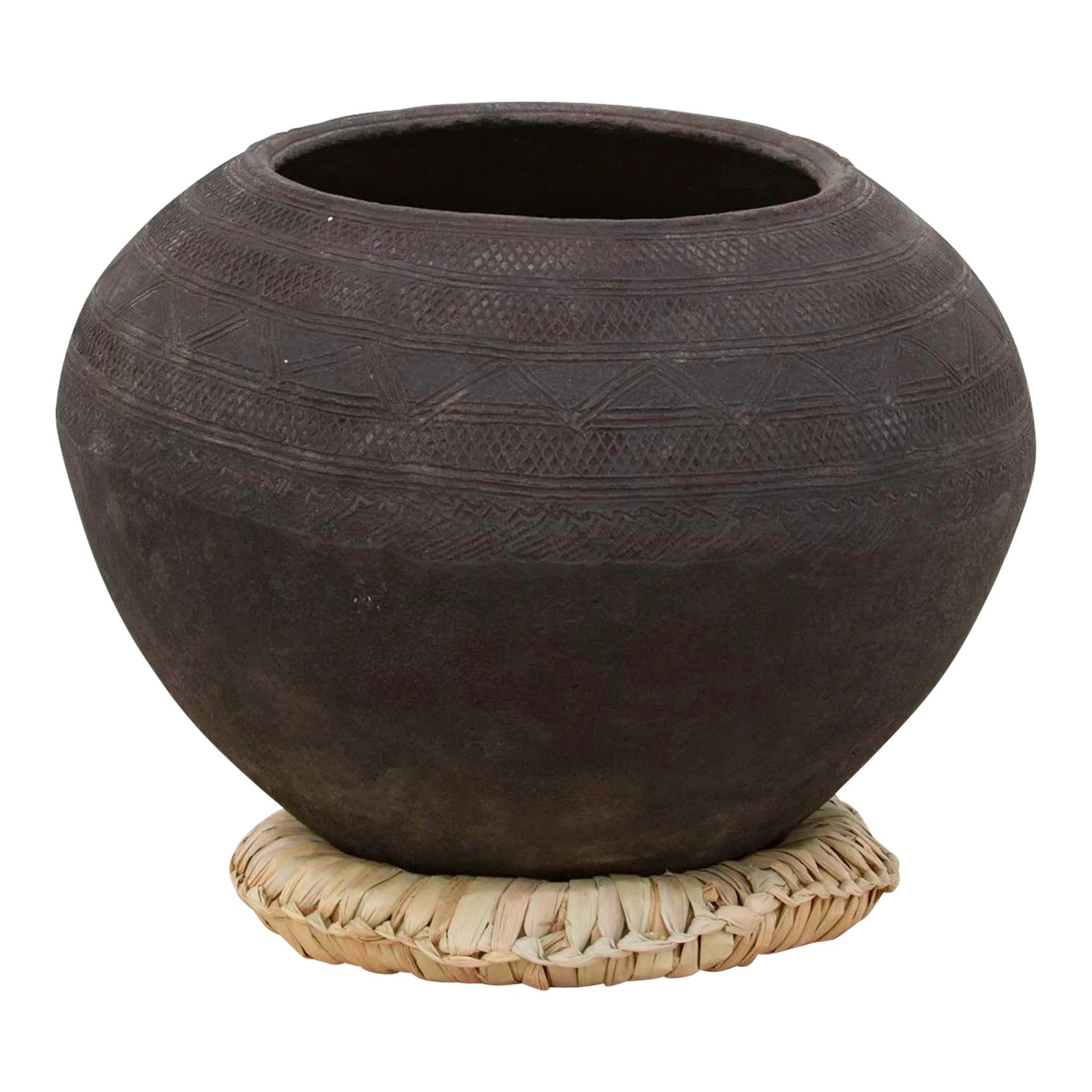 Large African Tribal Pot | Chairish