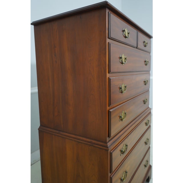 Henkel Harris Cherry Rafferty High Chest of Drawers | Chairish