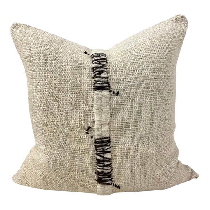 Nikko Hand Made Wool Pillow | Chairish