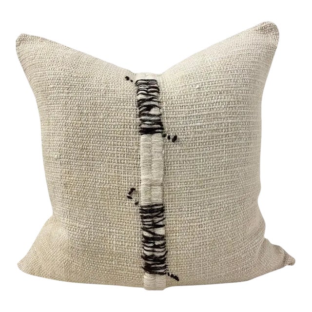 Nikko Hand Made Wool Pillow | Chairish