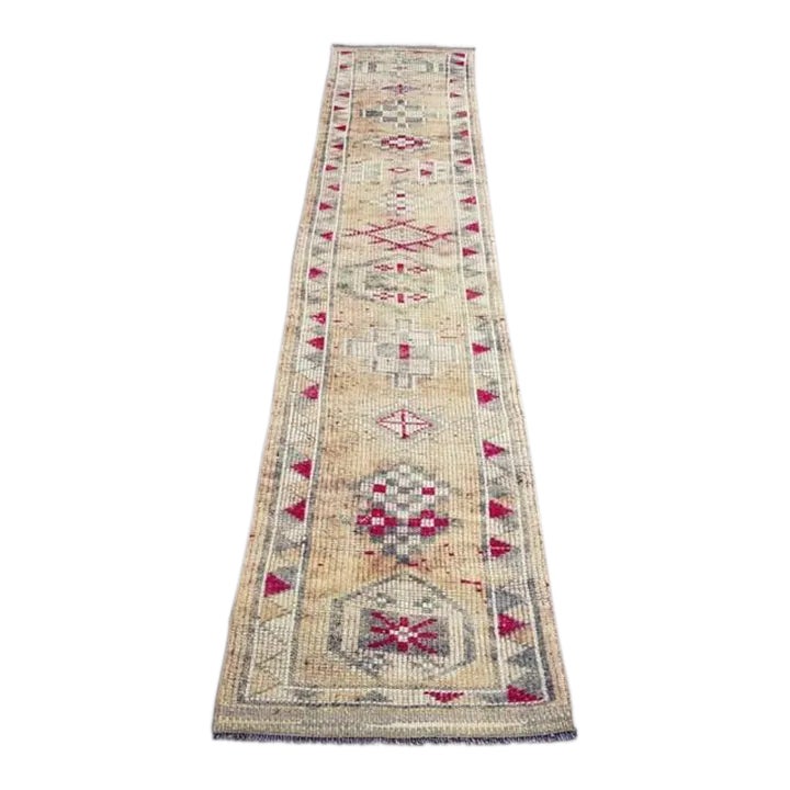 1960s Vintage Pastel Runners Carpet | Chairish