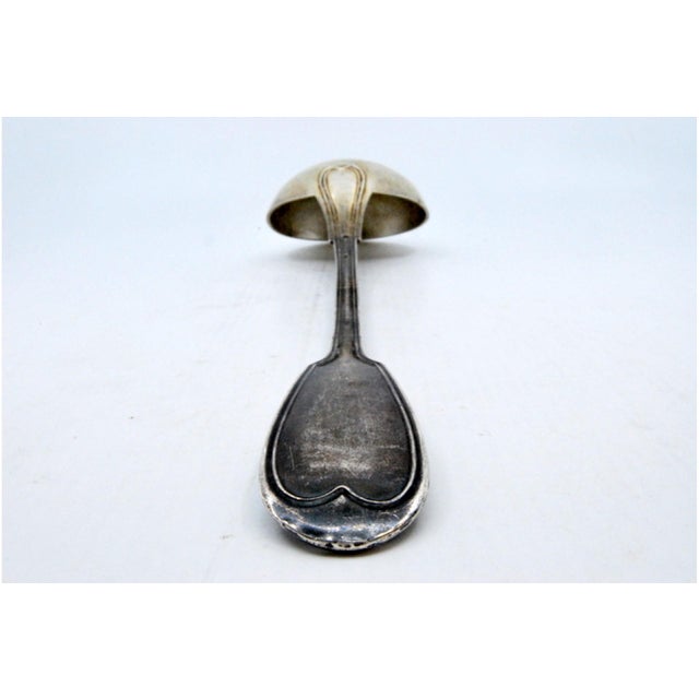 Silver Soup Ladle with Scalloped Handle | Chairish