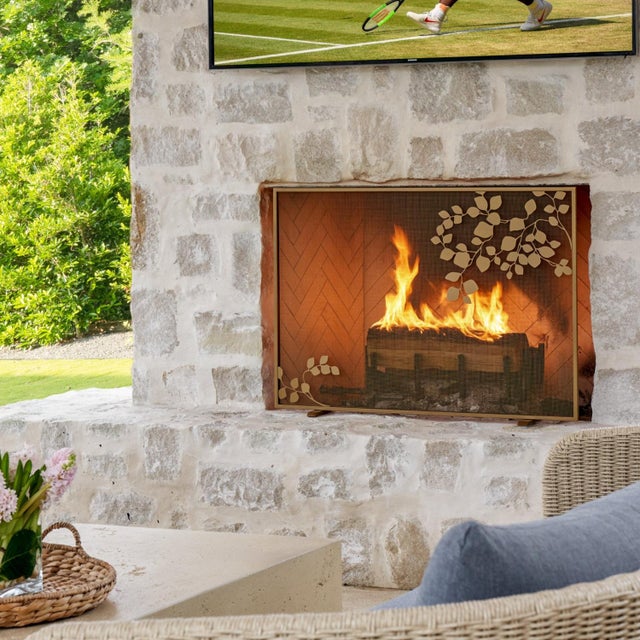 Eucalyptus Fire Screen | Chairish
