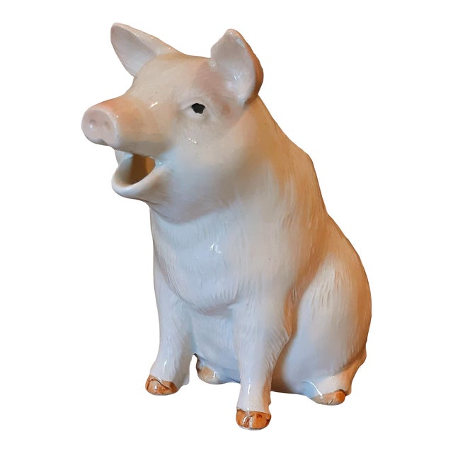 Vintage Otagari Japan Pig Hog Porcelain Figurine | Chairish