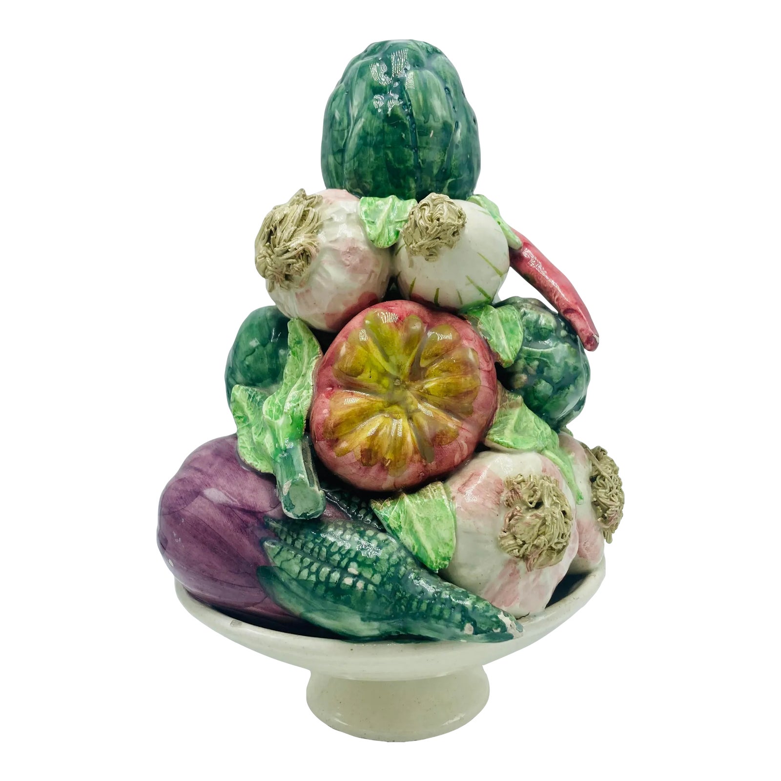 Vegetable Ceramic Topiary | Chairish