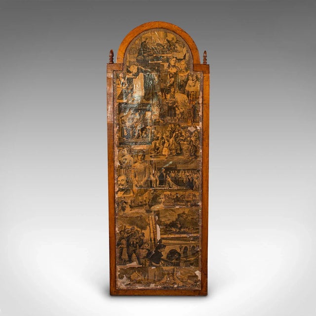 1850's Antique 3 Fold Scrap Screen | Chairish