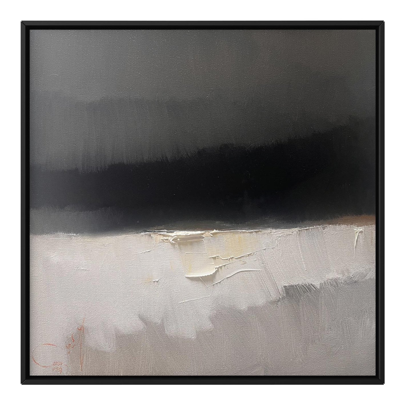 Strength-Abstract Oil Painting, Framed | Chairish