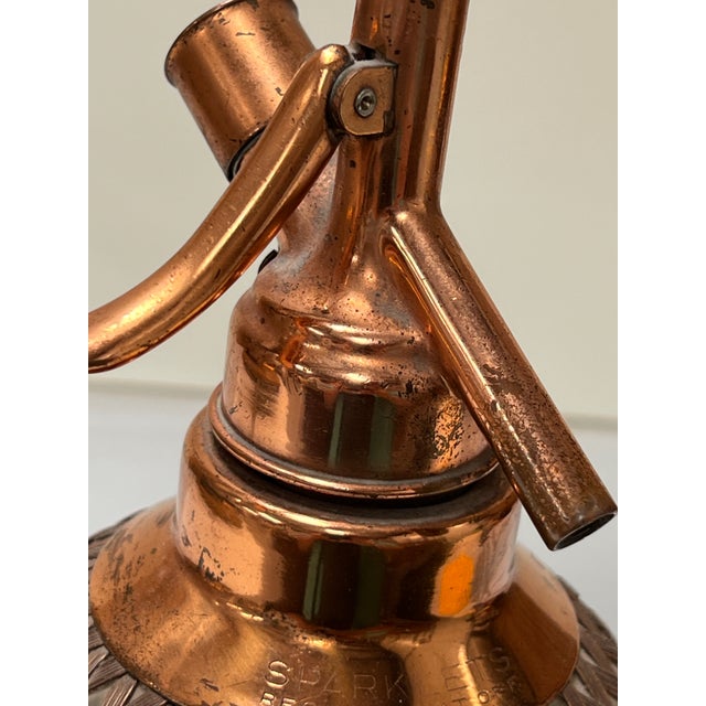 1930s Sparkletts Glass Seltzer Soda Bottle Copper Wire Basket Cover ...