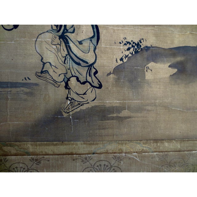 18th Century Japanese Zen Ink Painting | Chairish