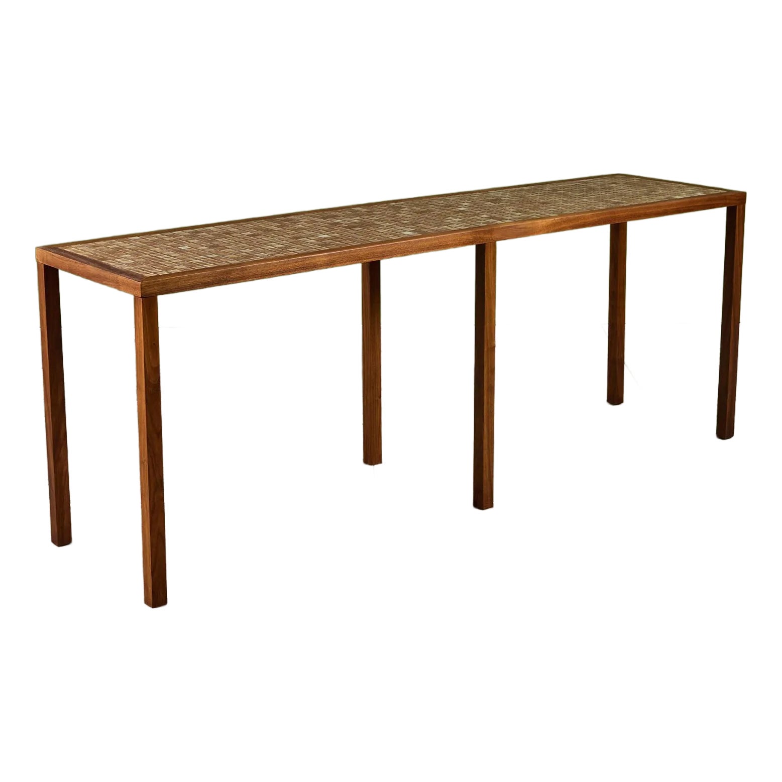 Gordon & Jane Martz Extra Long Mosaic Tile Console Table | Chairish