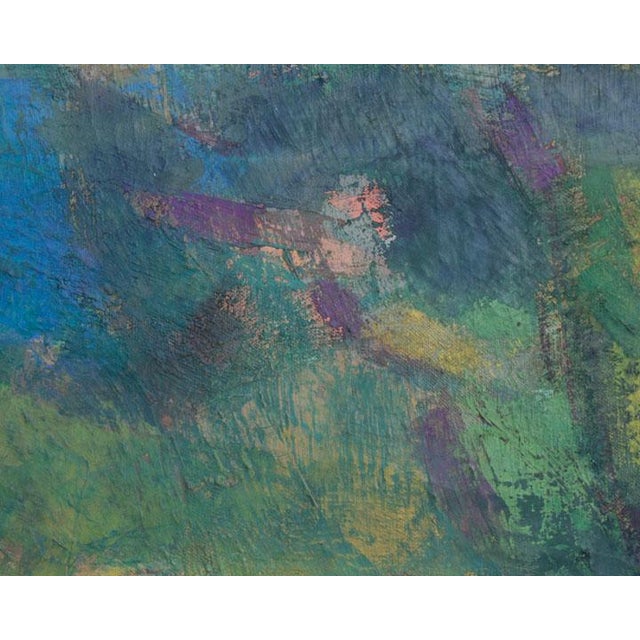 Oil on Canvas Abstract Painting of Bathers by Artist Martin Friedman ...