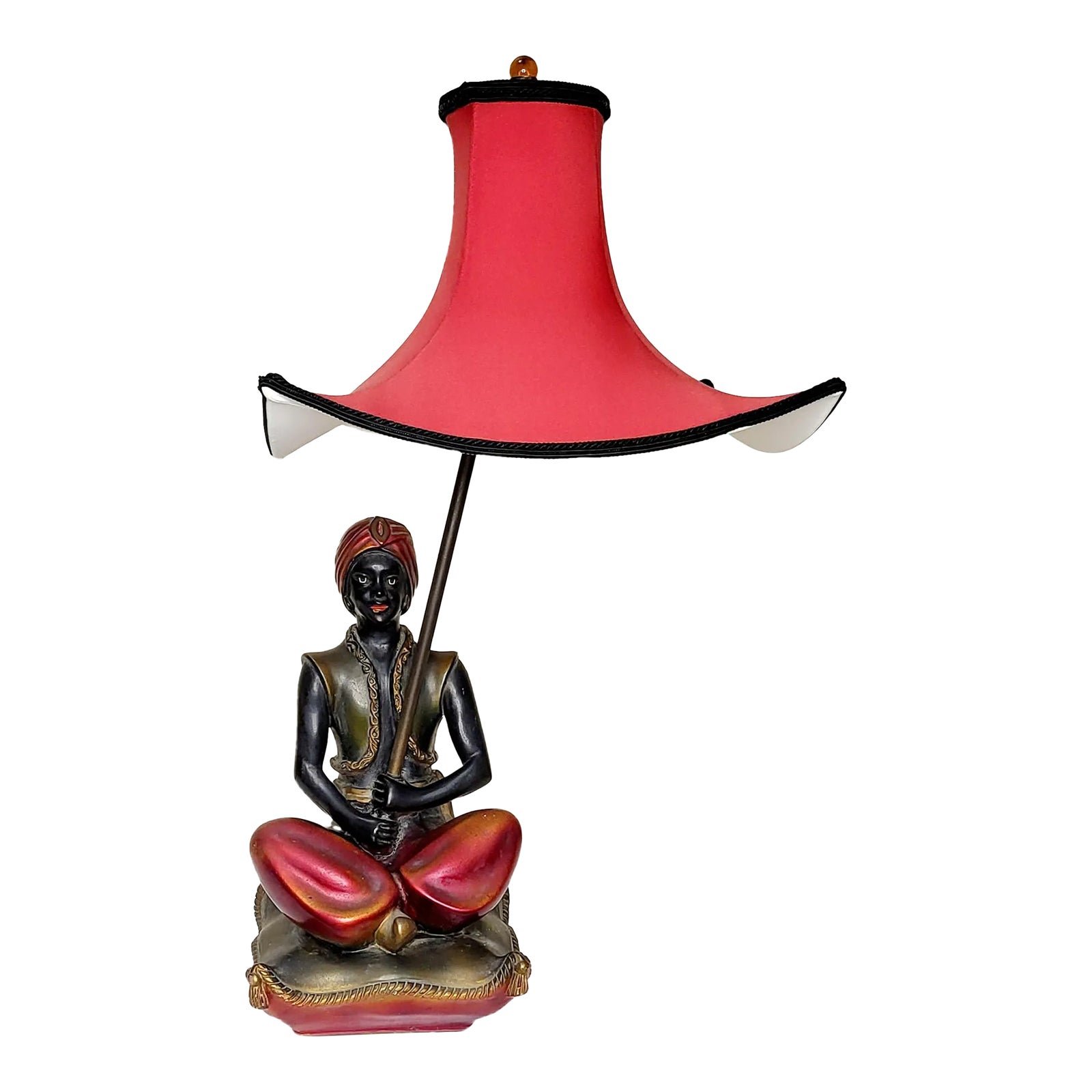 1950 Genie Lamp With Original Shade | Chairish