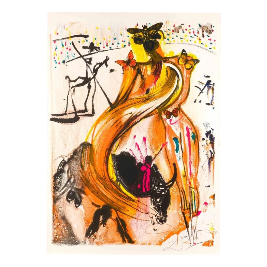Tauromachie au Papillons, 1972, Lithograph | Chairish