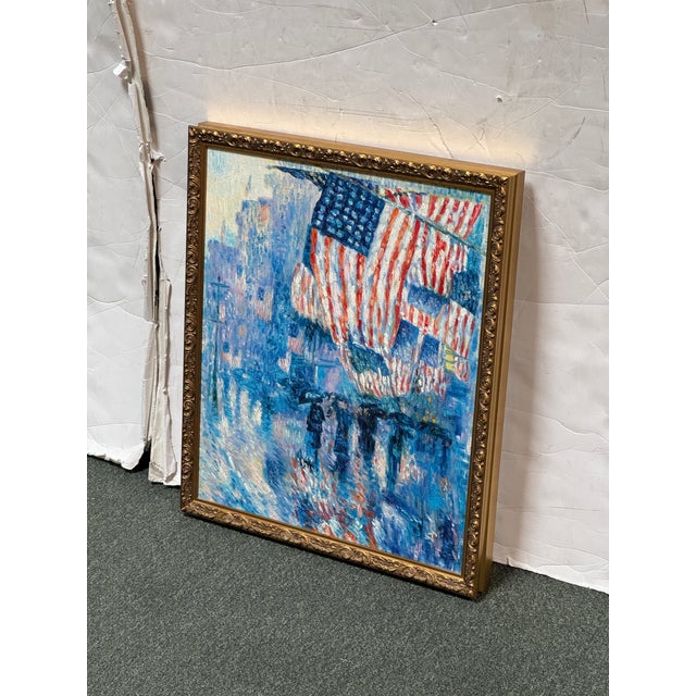 Frederick Childe Hassam "The Avenue in the Rain" a Reproduction ...