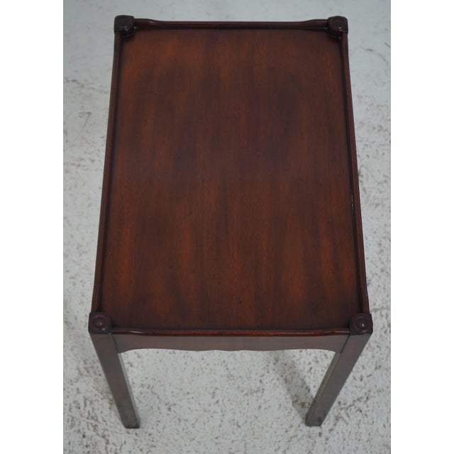 Kittinger Chippendale Style Mahogany Occasional Table | Chairish