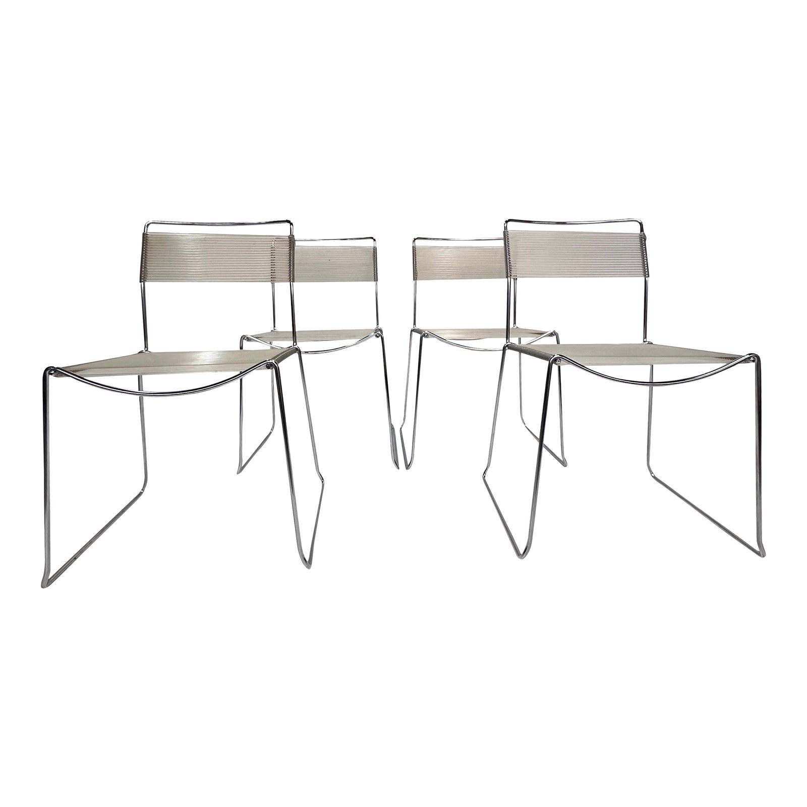 Set of 4 Spaghetti Chairs by Giandomenico Belotti for Alias, 1980s ...