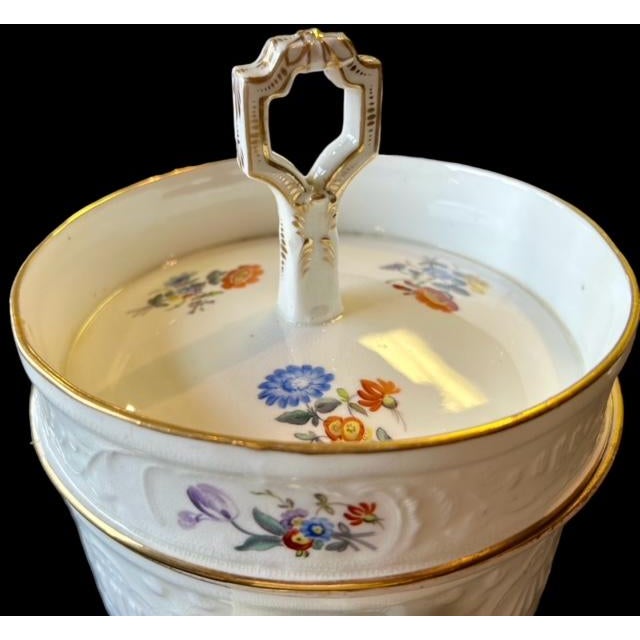 Late 19th Century Antique English Porcelain Ice Bucket | Chairish