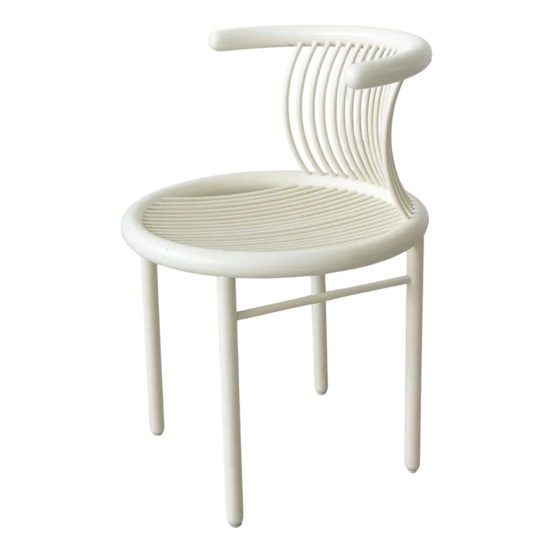 White Circo Chair by Jutta and Herbert Ohl for Lübke, 1980s | Chairish